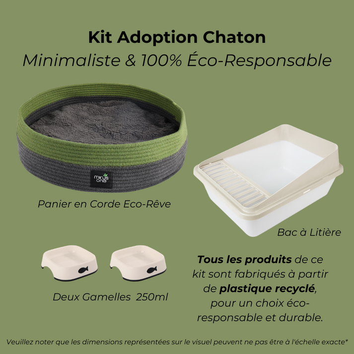 Kit Adoption Chat/Chaton - Minimaliste & 100% Éco-Responsable ♻️ 🌿 ...